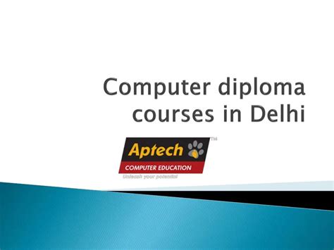 Ppt Computer Diploma Courses In Delhi Powerpoint Presentation Free Download Id 7158367
