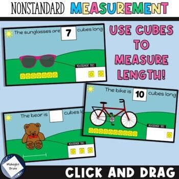 Nonstandard Measurement LENGTH Click And Drag Google Slides TPT