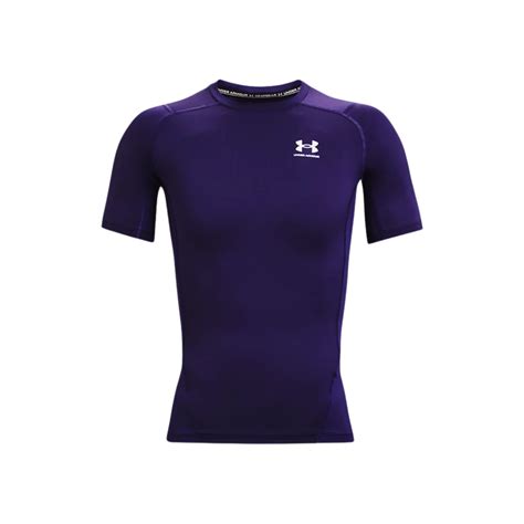 언더아머 히트기어 숏슬리브 퍼플 화이트 Under Armour Kream