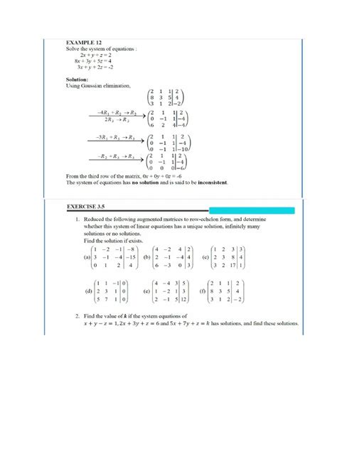 ero gaussian elimination matrix pdf