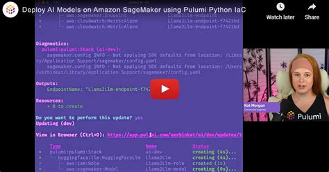 Pulumi On Linkedin Deploy Ai Models On Amazon Sagemaker Using Pulumi Python Iac