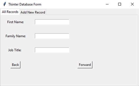 Python Tab Widgets