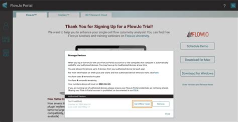 Flowjo Portal Offline User 14 Day Token Flowjo Documentation