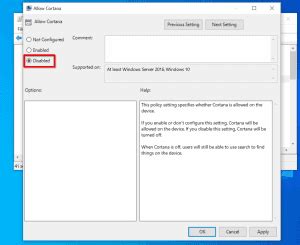 Disable Cortana Windows 10 2 Ways To Disable Cortana In Windows 10