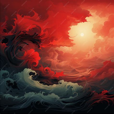 Premium Ai Image Red Backround