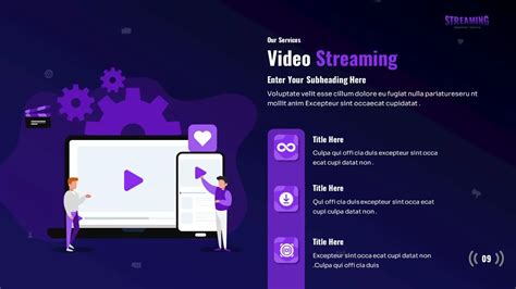 streaming powerpoint template