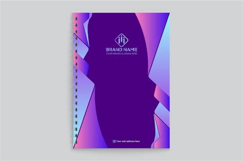 Premium Vector Simple Notebook Cover Template