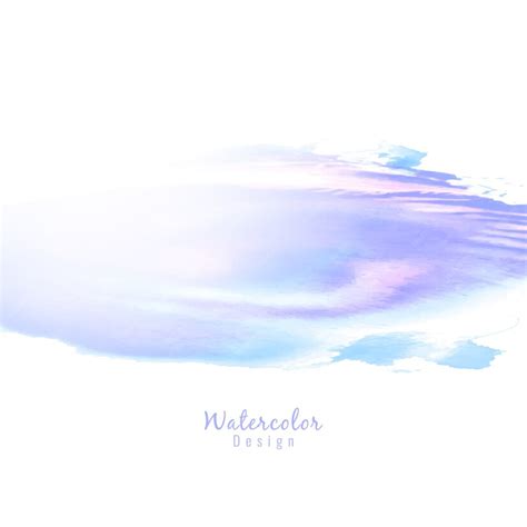 빛나는 밝은 파란색 수채화 배경 무료 벡터