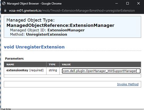 Unregister Vcsa Plugin Or Extension Via Vcenter Mob Virtual Bytes