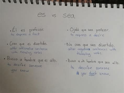 Subjunctive Sentence Examples Spanish Uno