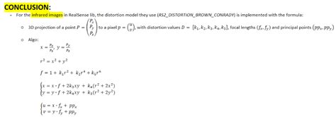 Are Distortion Models Really The Same Between Opencv And Realsense