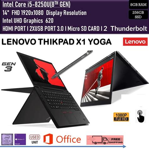 LENOVO THINKPAD X YOGA RD GEN CORE I TH GEN GB RAM GB SSD Computers Tech Laptops