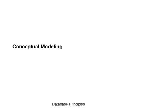 PPT Conceptual Modeling PowerPoint Presentation Free Download ID