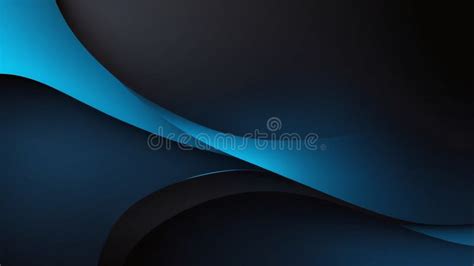 Abstract Blue Wave Pattern Fluid Layers And Dark Background Create A Modern And Dynamic Visual