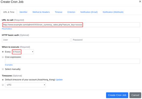 how to set up cron job for prestashop currencies