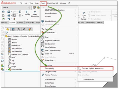 Find And Replace Annotation Solidworks Utilities Goengineer