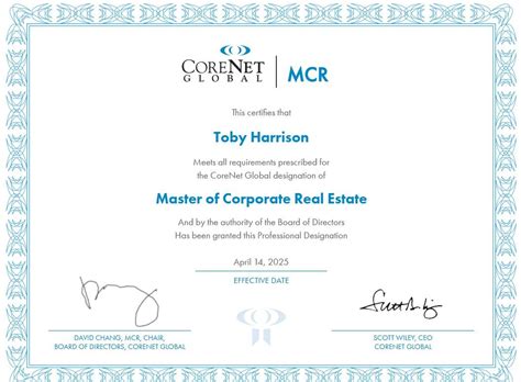 I Would Like To Share A Recent Accomplishment In My Professional Career Development Corenet