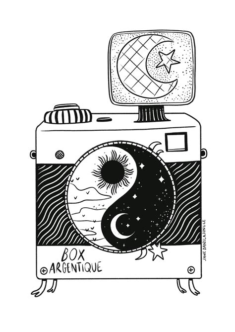 T Shirt Femme Ying Yang Box Argentique Box Photo Cours Et Communauté Argentique