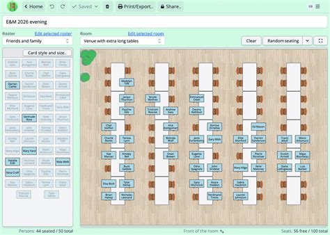 Seating Chart Maker Create Wedding Seating Arrangements