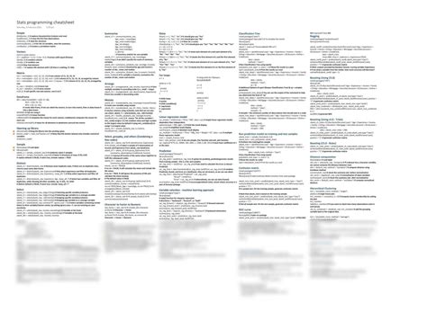 Statistical Programming Summary Acct337 Statistical Programming