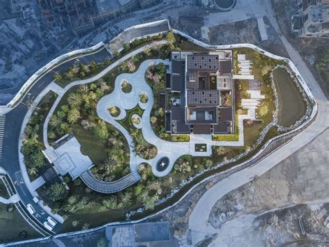 Haiyue Community Cultural Center Aerial View Community Center