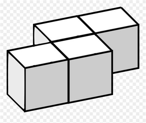 Promoworx Ltd Three Dimensional Space Tetris Cube Line 3d Cube Rectangle Block Clipart
