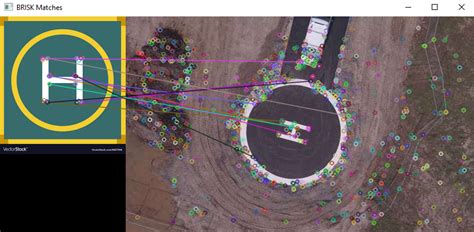 Matching Of Reference And Target Image Using Brisk The Number Of Key