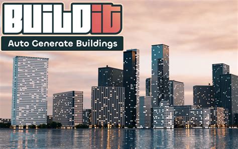 【blender插件】buildit auto generate buildings 楼房建筑一键生成插件 cggoat