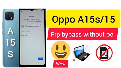 Oppo A15 Frp Bypass Oppo A15s Frp How To Frp Bypass