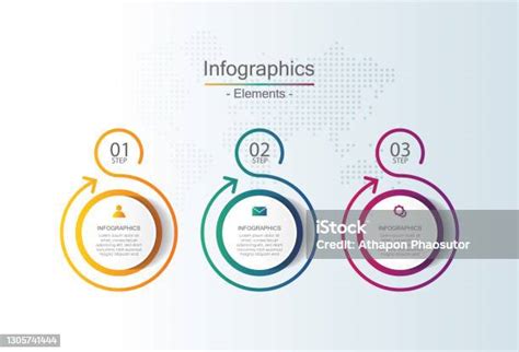 3단계의 프레젠테이션 비즈니스 인포그래픽 템플릿 서클 3에 대한 스톡 벡터 아트 및 기타 이미지 3 인포그래픽 0명 Istock