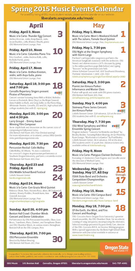 Academic Calendar Osu Printable Calendars At A Glance