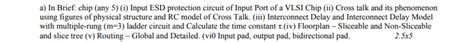Solved A In Brief Chip Any 5 I Input Esd Protection
