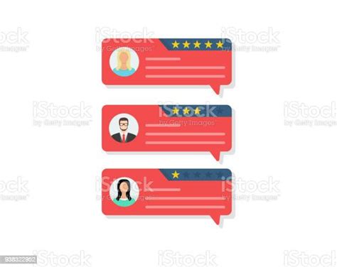 고객 검토 등급 메시지 온라인 리뷰 또는 클라이언트 평가 피드백 평가 받음 평면 디자인 벡터 일러스트 레이 션 개념에 대한 스톡 벡터 아트 및 기타 이미지 Istock