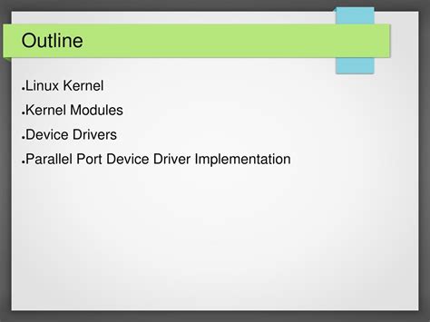 Linux Kernel Module Programming Ppt Download