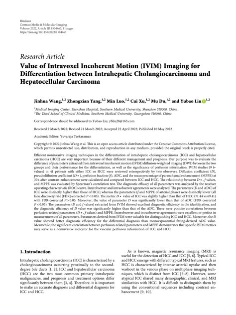 Pdf Value Of Intravoxel Incoherent Motion Ivim Imaging For Differentiation Between