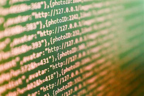 python programming developer code programming of internet website stock image image of