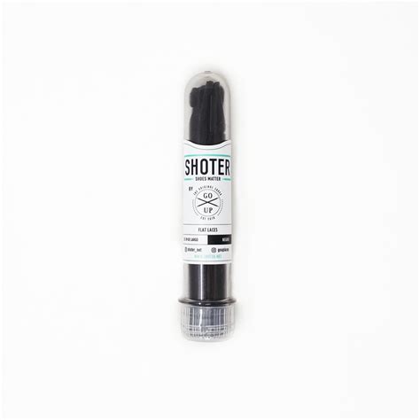 Cordones Shoter Flat Negro