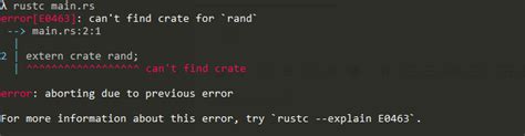 Cant Find Crate When Compiling Rrust