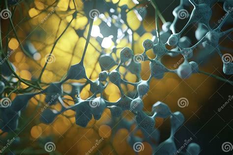 Vibrant 3d Illustration Of Cellulose Synthesis Process Stock