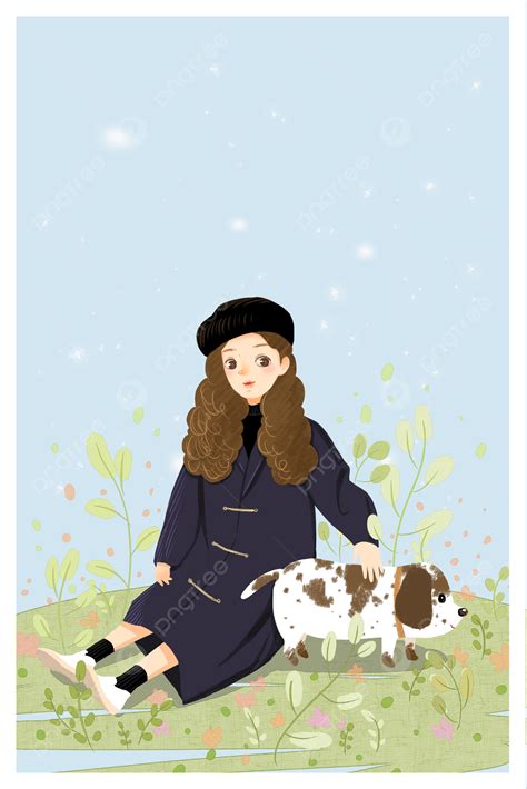 아름다운 소녀 문학 포스터 작은 신선한 꿈 의류 프로모션 문학 포스터 아름다운 배경 일러스트 및 사진 무료 다운로드 Pngtree