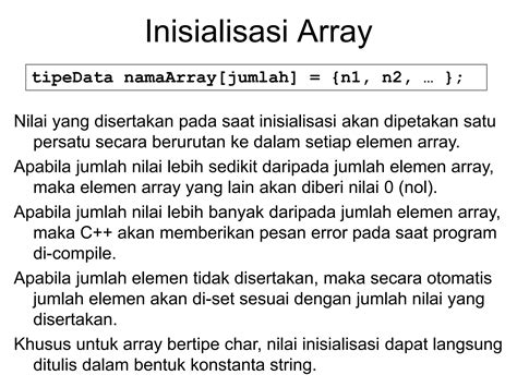 Materi C Array PPT