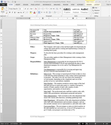 Product Recall Procedure Template