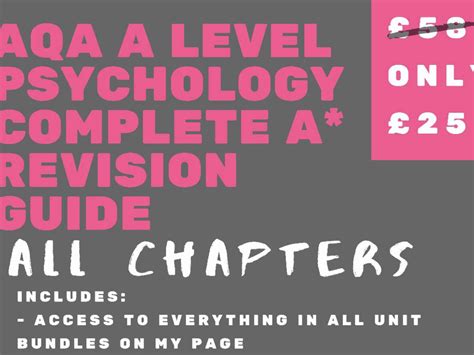 AQA A Level Psychology A Bundle Teaching Resources