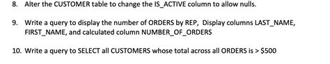 Solved Write A Query To Display The Number Of ORDERS By Chegg
