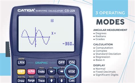 Scientific Calculator With Graphic Functions Multiple Modes With Intuitive