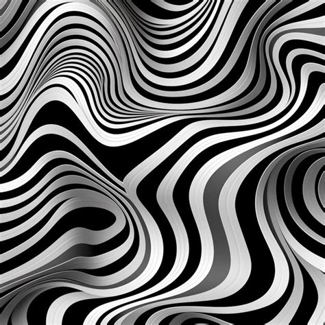 Premium Photo Abstract Monochrome Background With Curved Lines