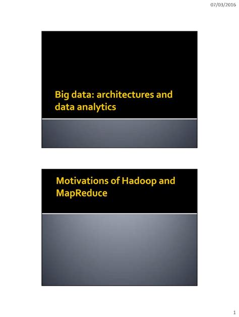 Pdf Hadoop Architecture And Ecosystem Politoit · Hadoop Main