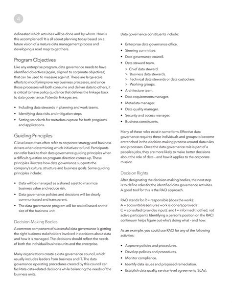 Sas Data Governance Framework 107325 Pdf