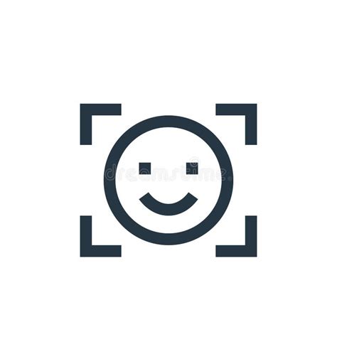 Face Detection Icon Vector From Photography Concept Thin Line Illustration Of Face Detection