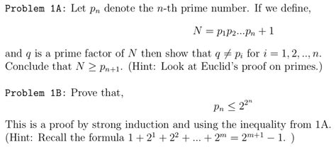 Solved Problem A Let Pn Denote The N Th Prime Number If Chegg